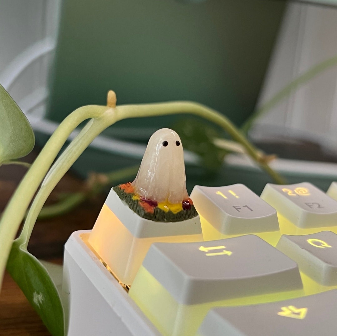 Ghost Keycap, Cute Ghost, Artisan Keycap, Made to Order, Handmade ...