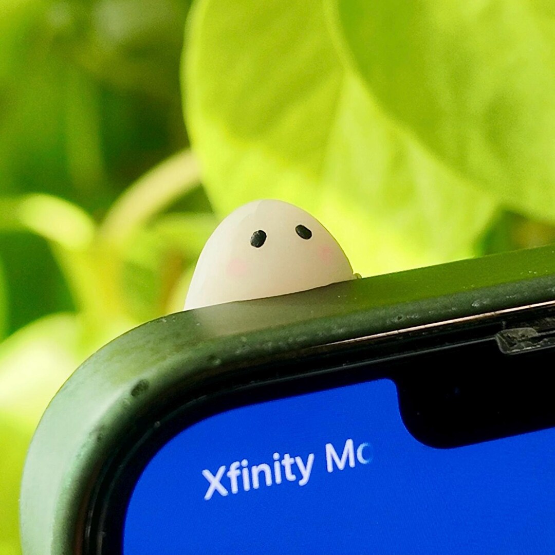 Cute Blushing Ghost Phone Hipper, Phone Charm, Desk Decor - Etsy