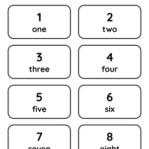 Numbers 1 - 100, Number Words Flash Cards, Printable Worksheet, Kindergarten, Homeschool, Busy ...