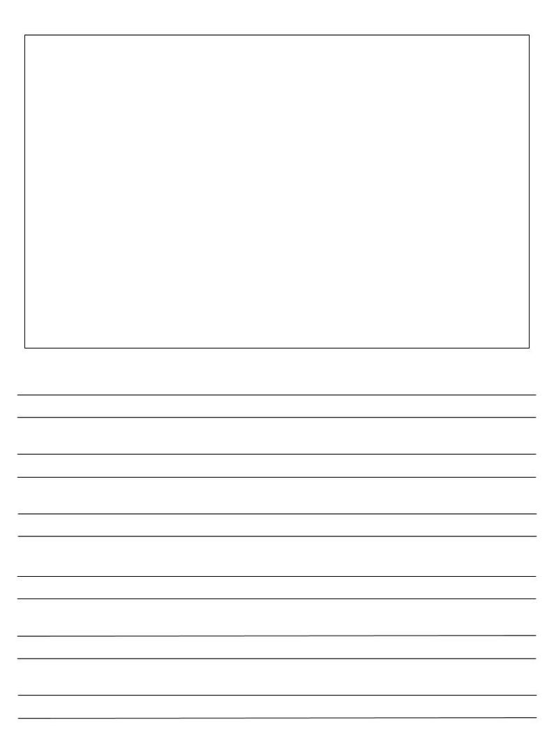 Handwriting Without Tears Paper With Picture Box, Printable Instant Download, PDF Digital Format ...