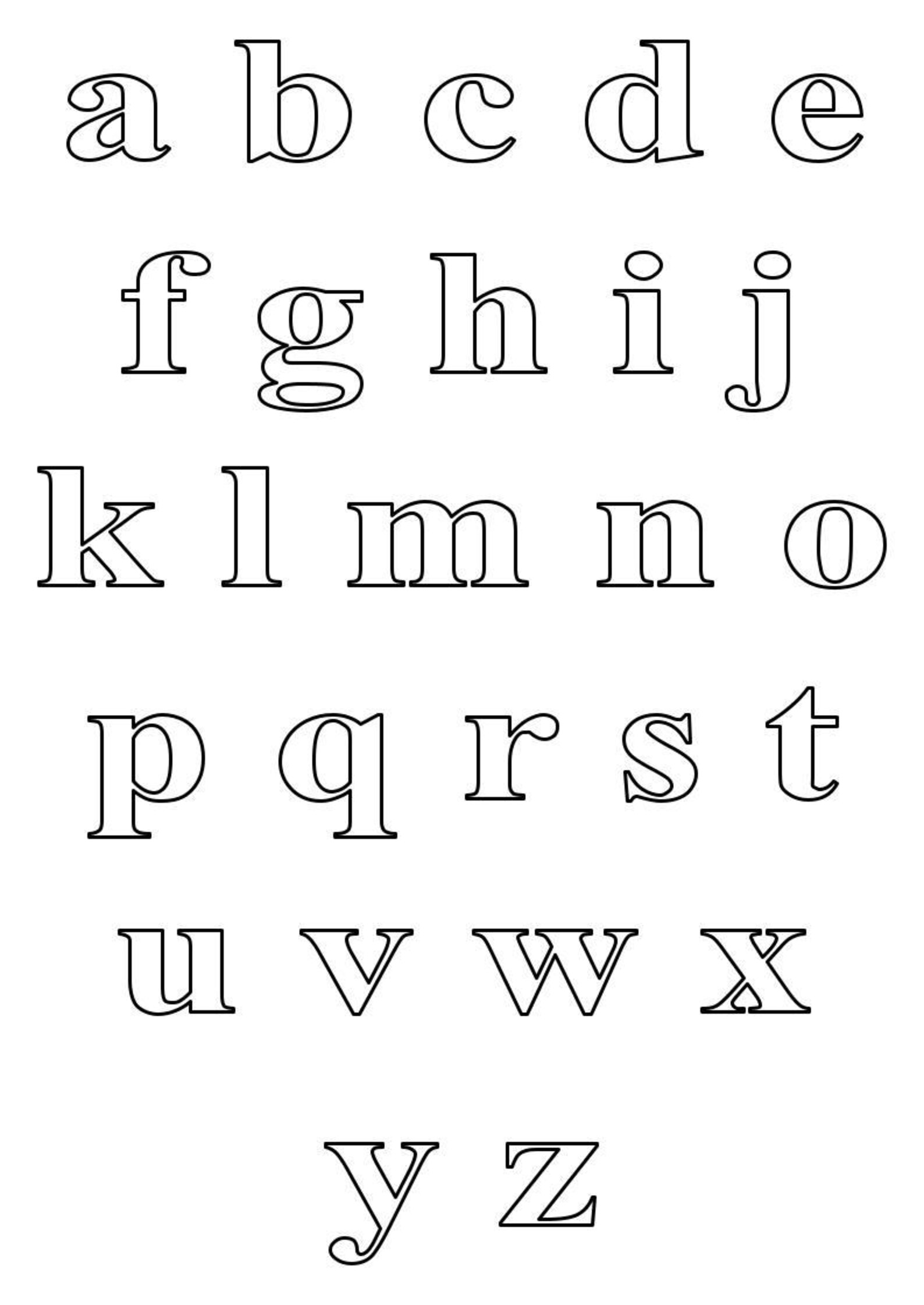 Roman Letter Tracing: ABC Uppercase and Lowercase (digital Download) - Etsy