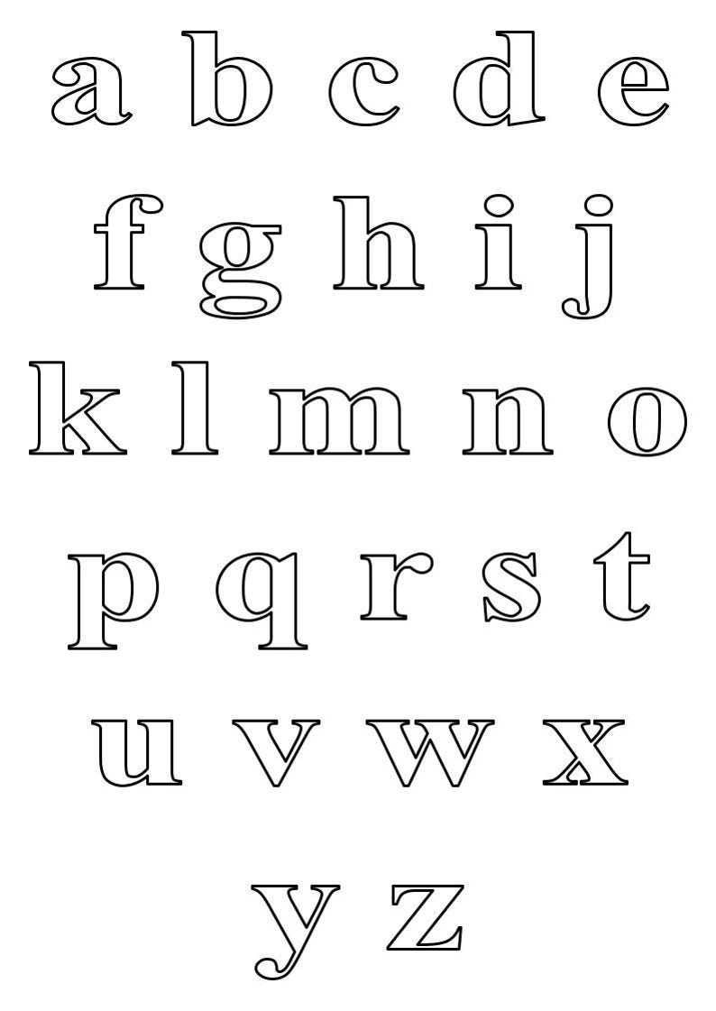 Roman Letter Tracing: ABC Uppercase and Lowercase (digital Download) - Etsy