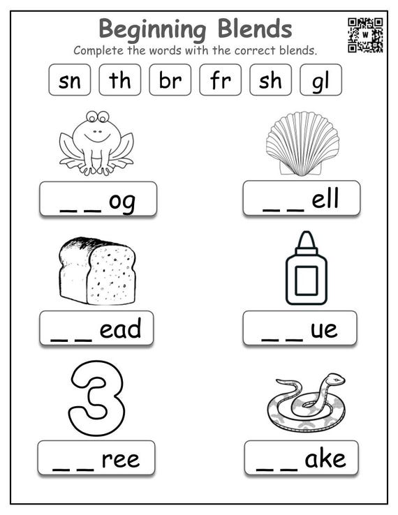 Initial Consonant Blends Worksheets 11 Best Images Of Worksheets With