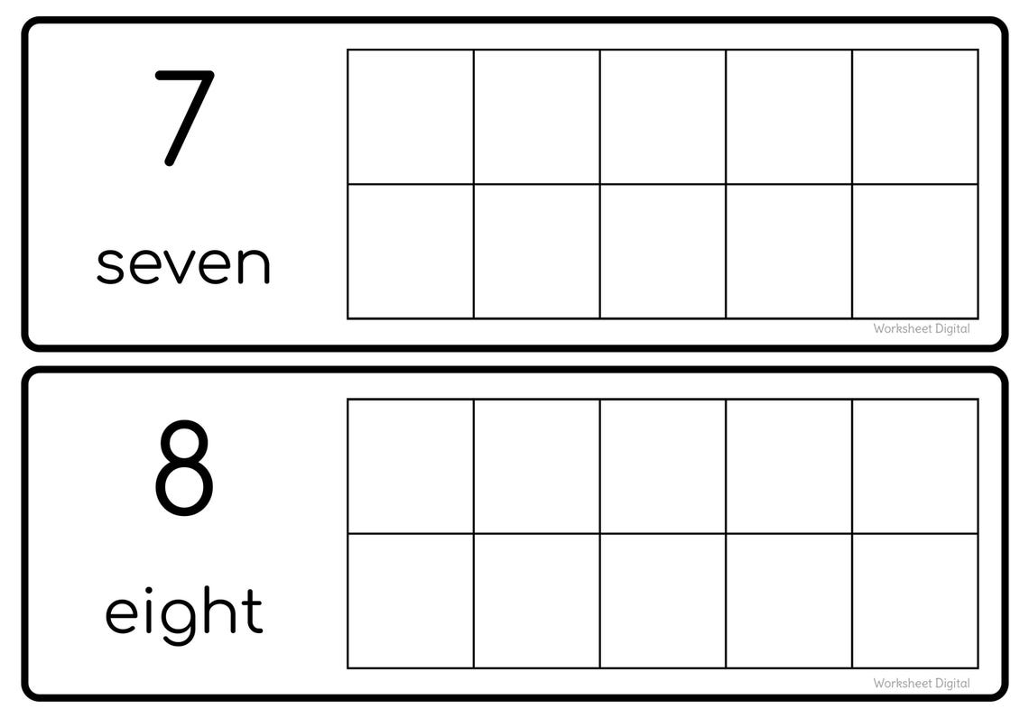 Penguin Ten Frames Worksheet: Learn to Count (PDF) - Etsy