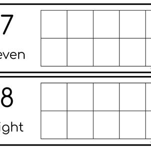 Penguin Ten Frames Worksheet: Learn to Count (PDF) - Etsy
