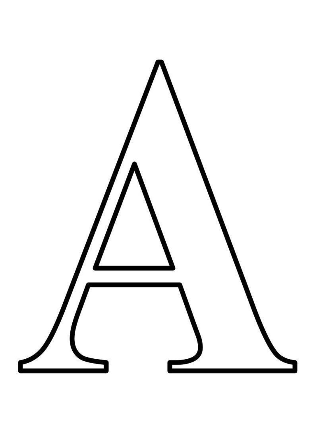 ABC Uppercase and Lowercase Roman Letters, Large Alphabet Roman Letters ...