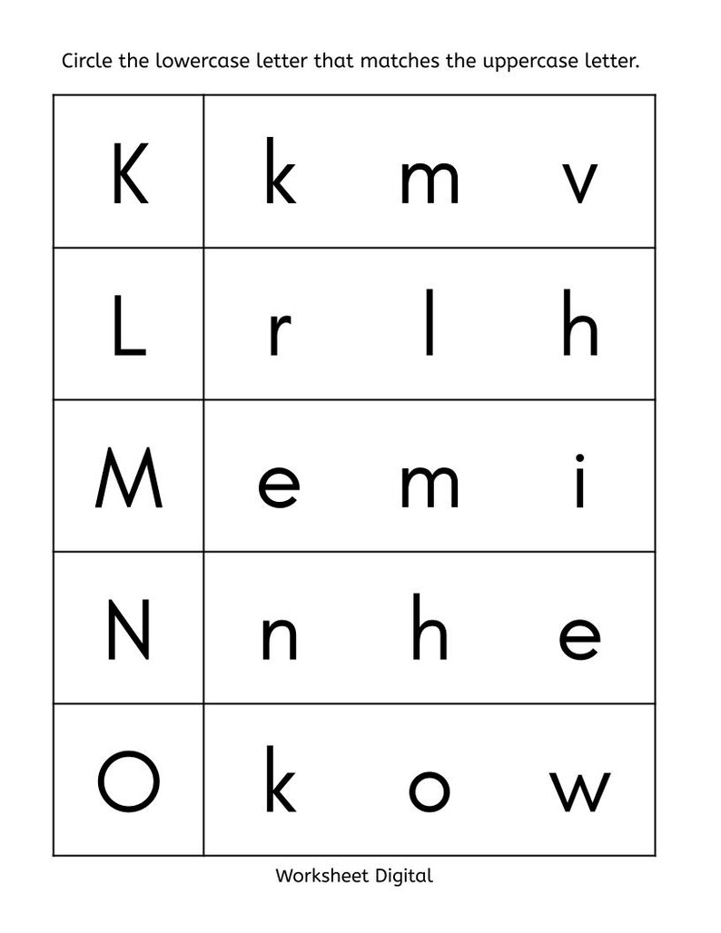 Kindergarten Worksheet, Alphabet Printable Worksheets, Preschool ...