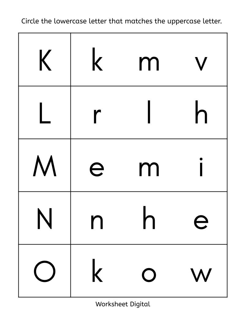 Kindergarten Worksheet, Alphabet Printable Worksheets, Preschool ...