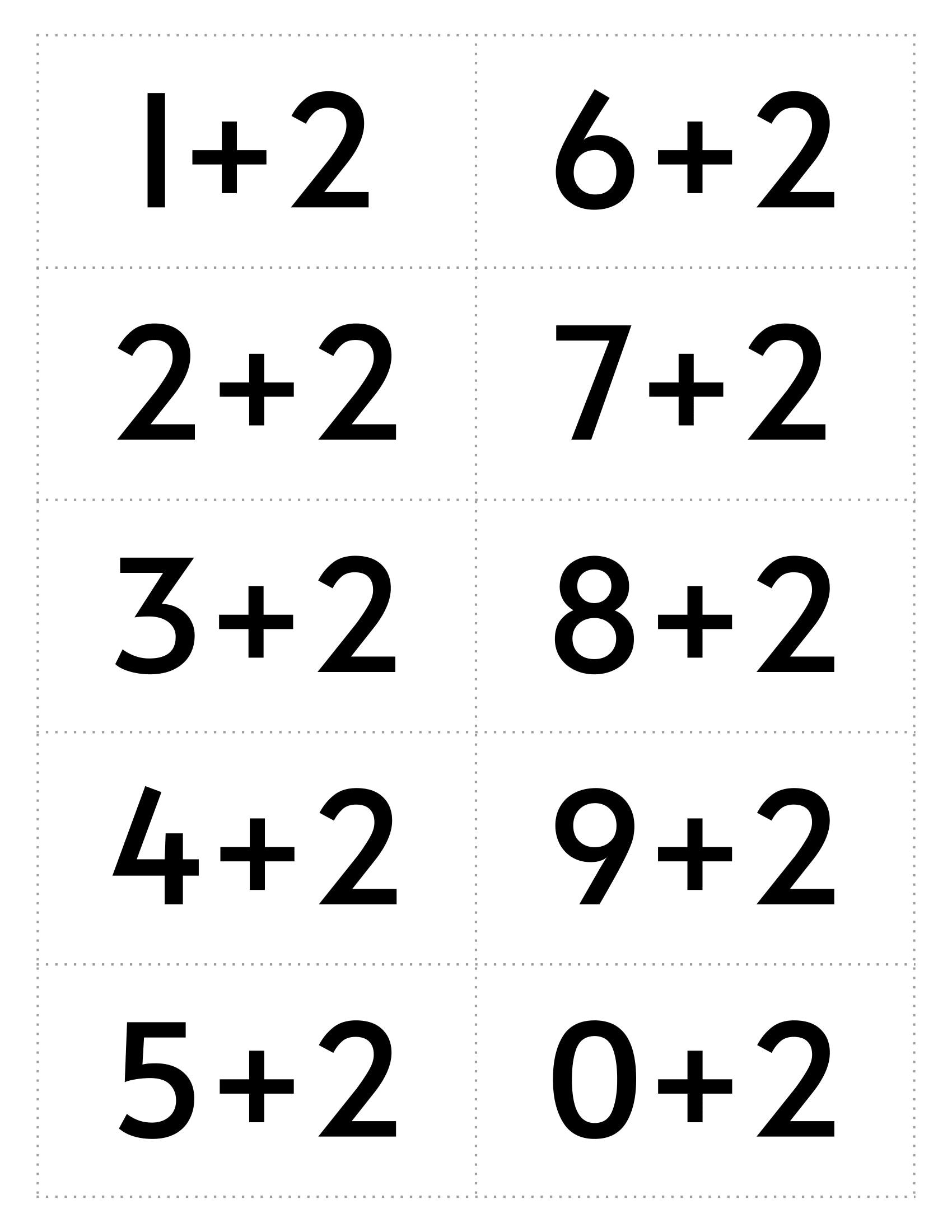 Printable Addition Flash Cards: Math Facts 0-9 (PDF) - Etsy