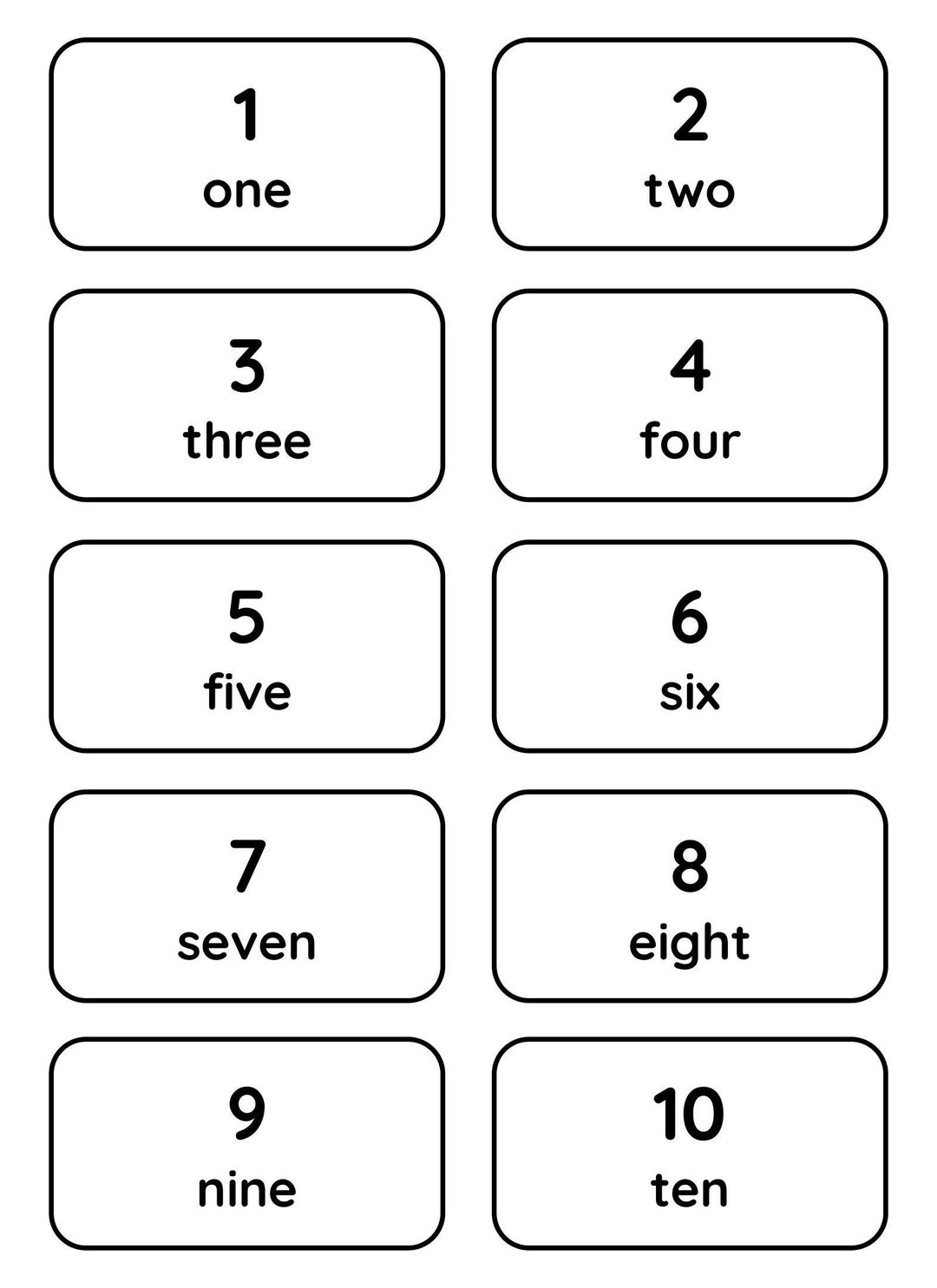 Numbers 1 - 100, Number Words Flash Cards, Printable Worksheet ...
