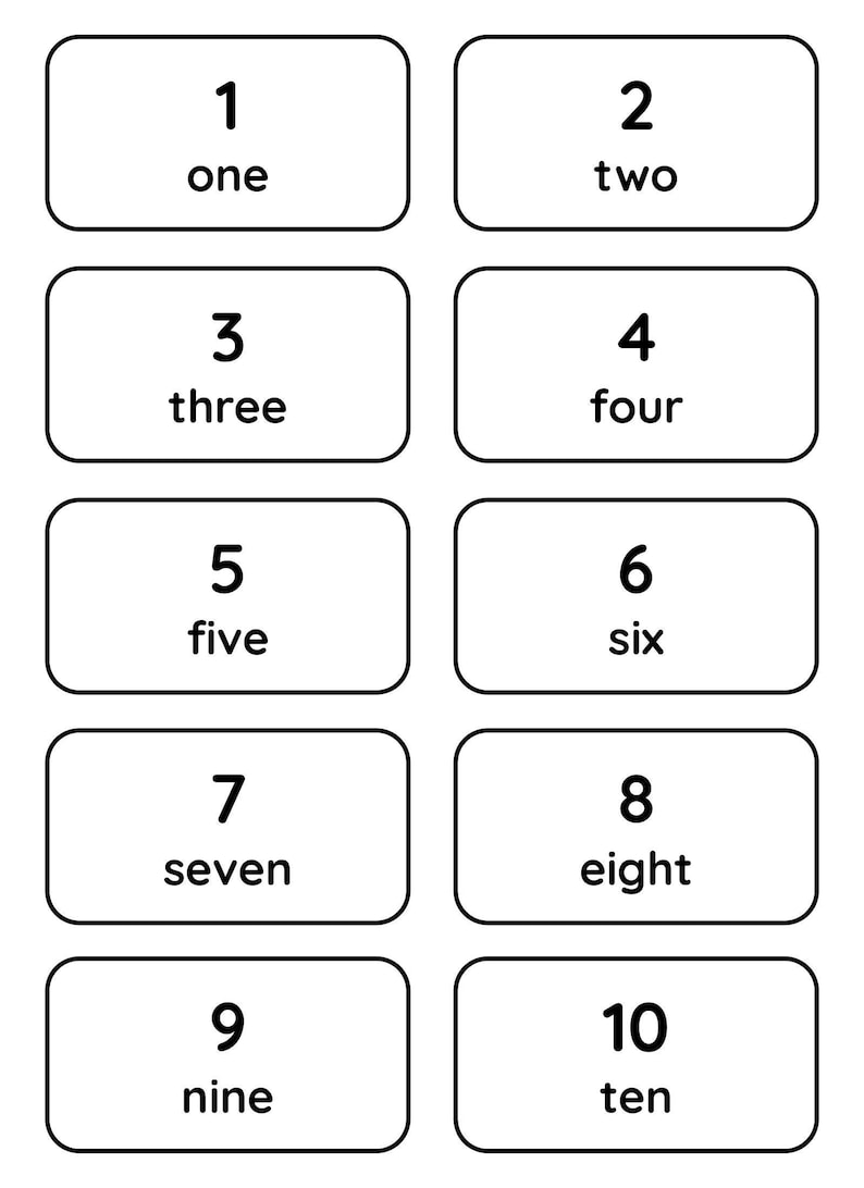 Numbers 1 - 100, Number Words Flash Cards, Printable Worksheet ...