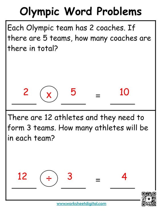 Olympic Math Worksheets Summer Olympics Olympic Sports Coloring