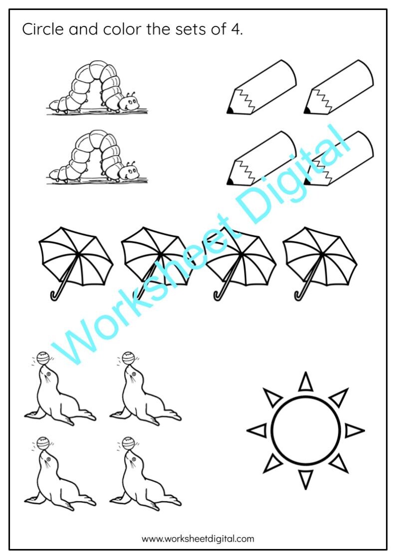 Numbers 1-5 Tracing Worksheets: Preschool Counting Practice (PDF ...