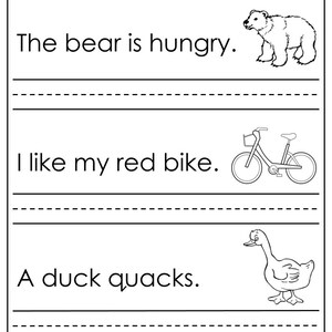 Sentence Writing Worksheets: Simple Sentences Activity (PDF Download ...