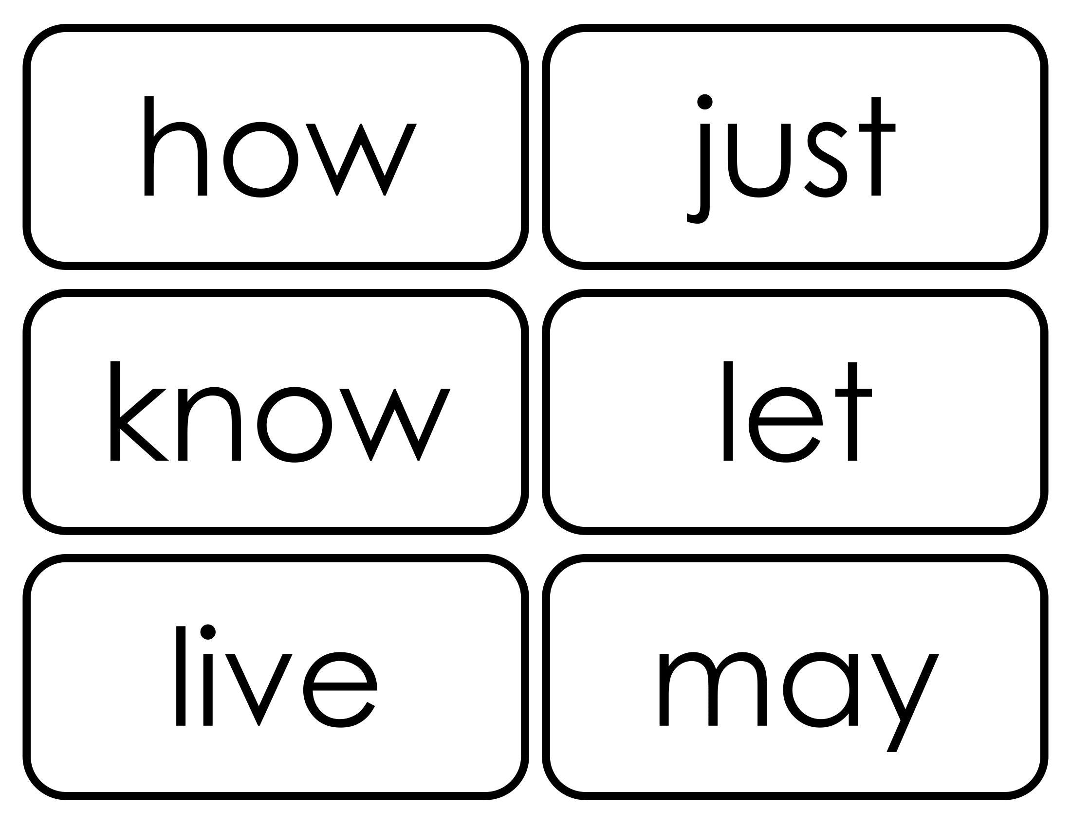 Printable Dolch First Grade Sight Words Flashcards 41 Cards, Child ...