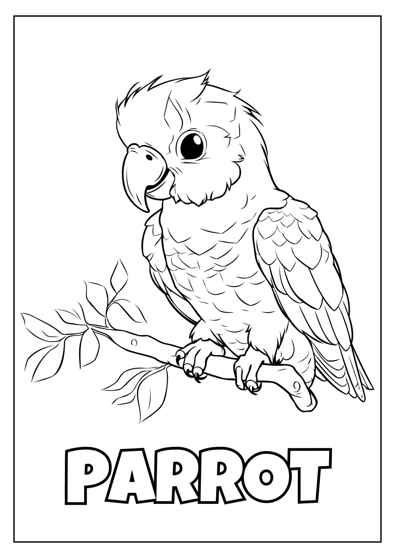 40 Cute Animals Printable Coloring Pages for Kids, Toddlers ...
