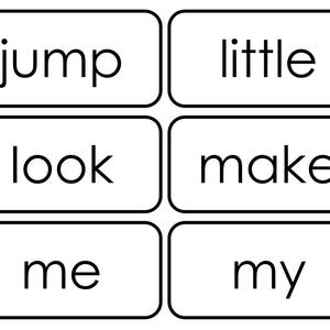 Printable Dolch Pre-kindergarten Sight Words Flashcards 40 Cards, Child ...