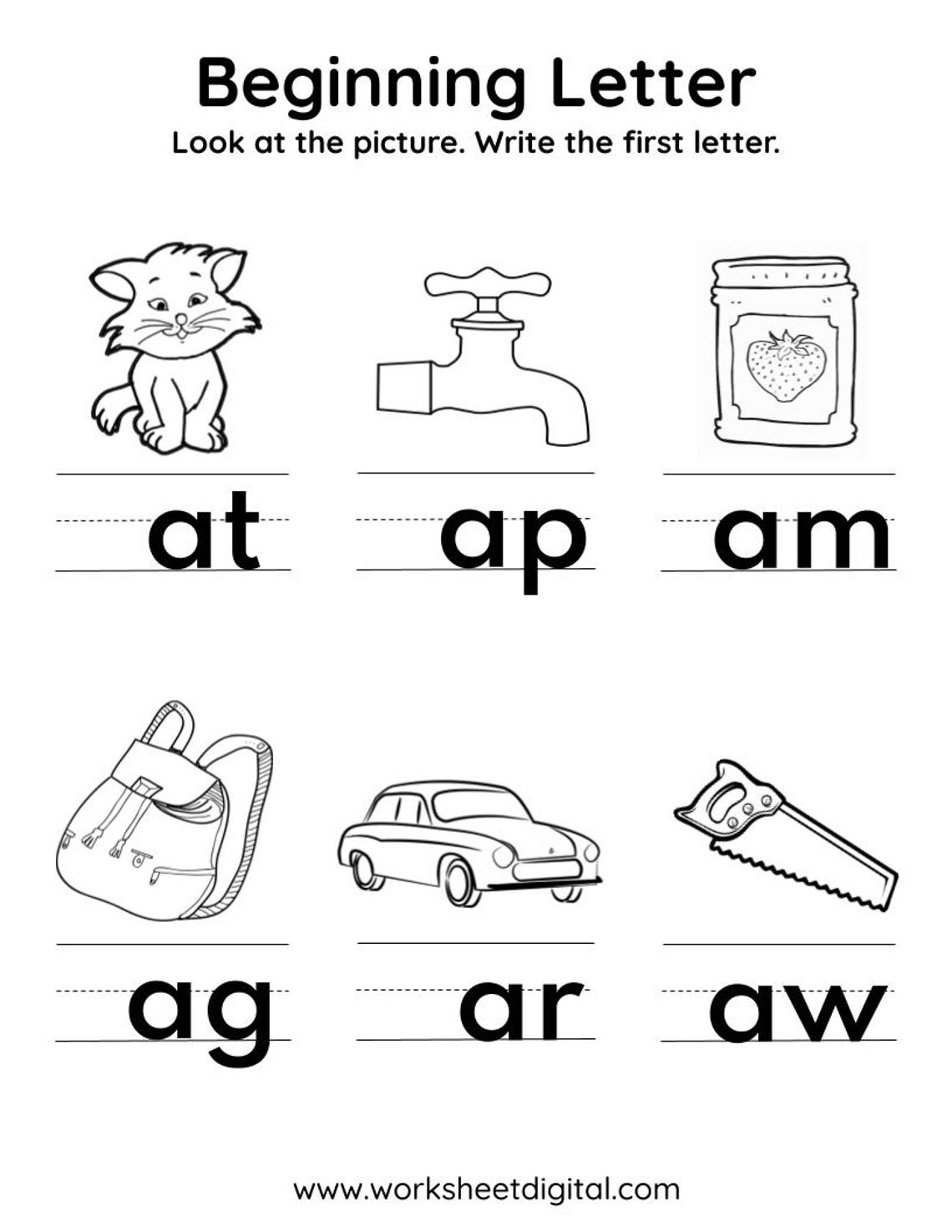 CVC Words Worksheets, Missing Letter Cvc Words Worksheets, CVC Short ...