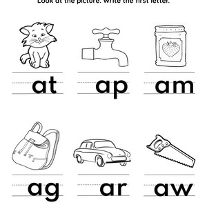 CVC Words Worksheets, Missing Letter Cvc Words Worksheets, CVC Short ...