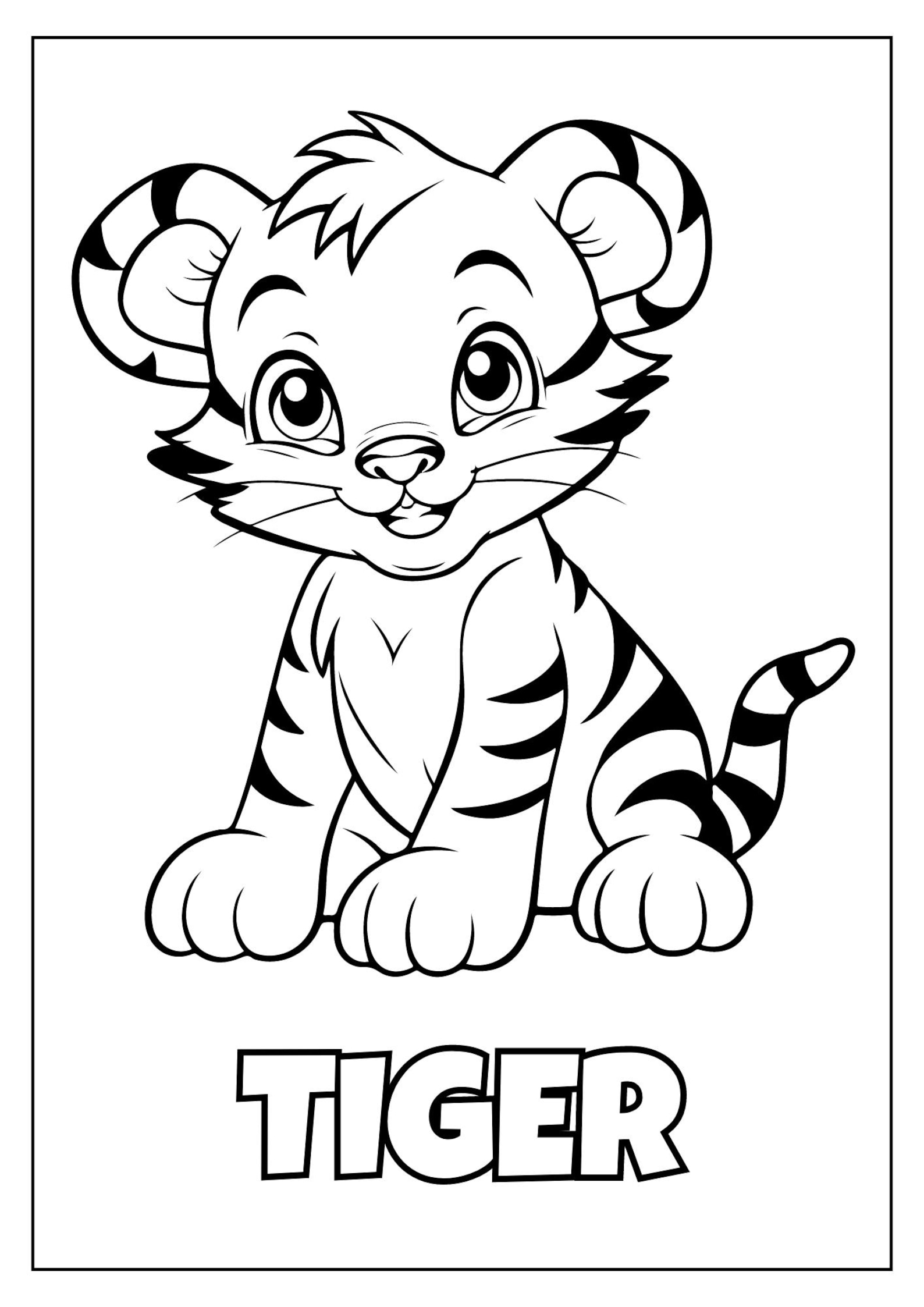 40 Cute Animals Printable Coloring Pages for Kids, Toddlers ...