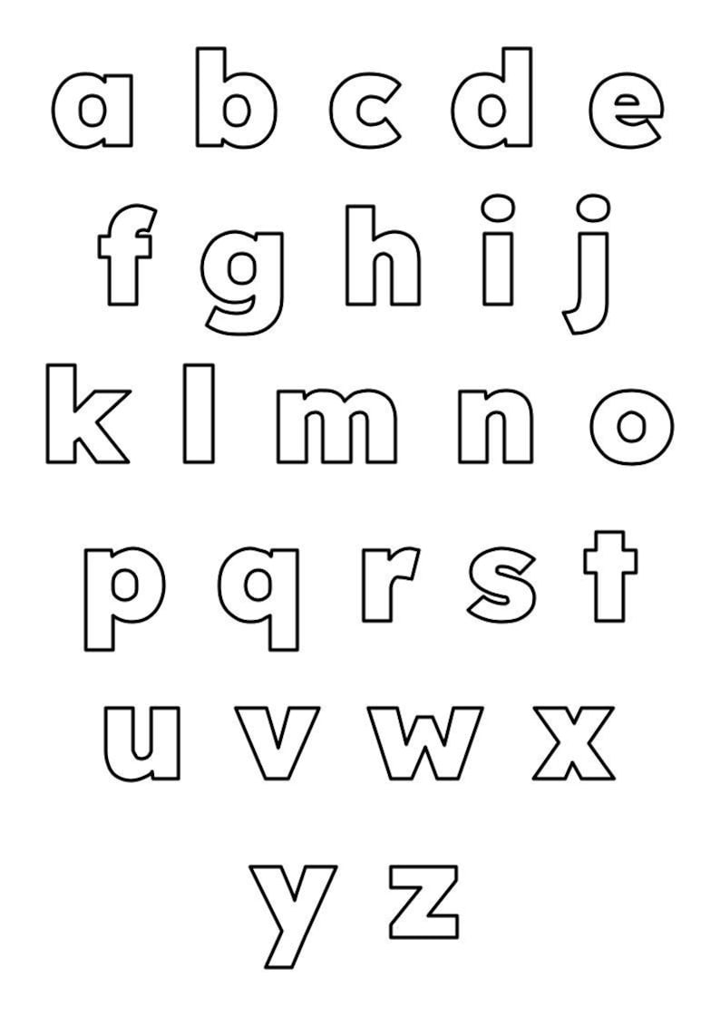 ABC Uppercase and Lowercase Letters, Large Alphabet Block Letters ...