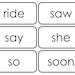 Printable Dolch Kindergarten Sight Words Flashcards 52 Cards, Child ...