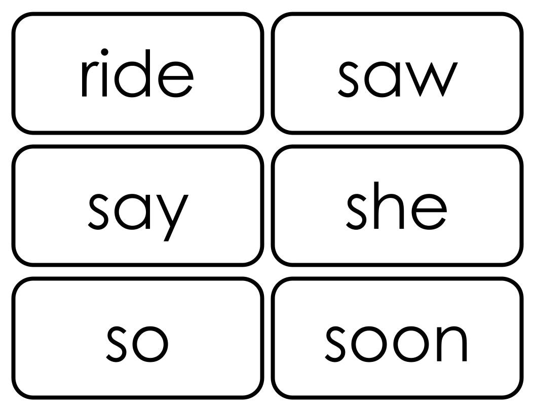 Printable Dolch Kindergarten Sight Words Flashcards 52 Cards, Child ...