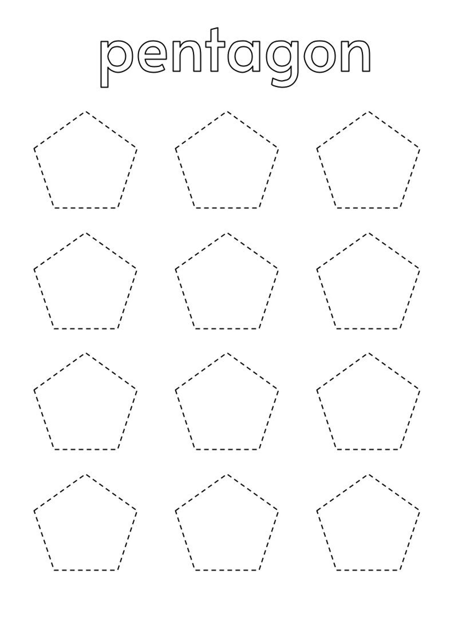 Shape Tracing Worksheet: Montessori Learning Activity (PDF) - Etsy