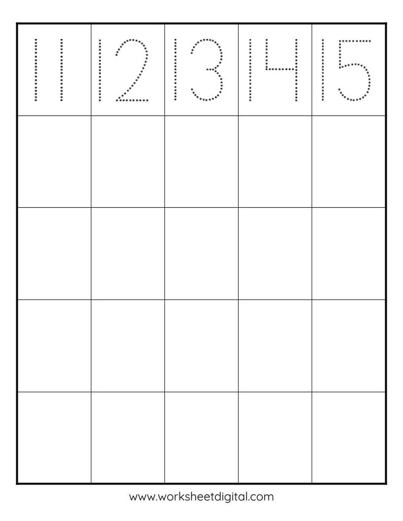 Number Tracing Worksheet: Kindergarten & Preschool Math (PDF Download ...