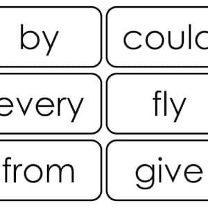Printable Dolch First Grade Sight Words Flashcards 41 Cards, Child ...