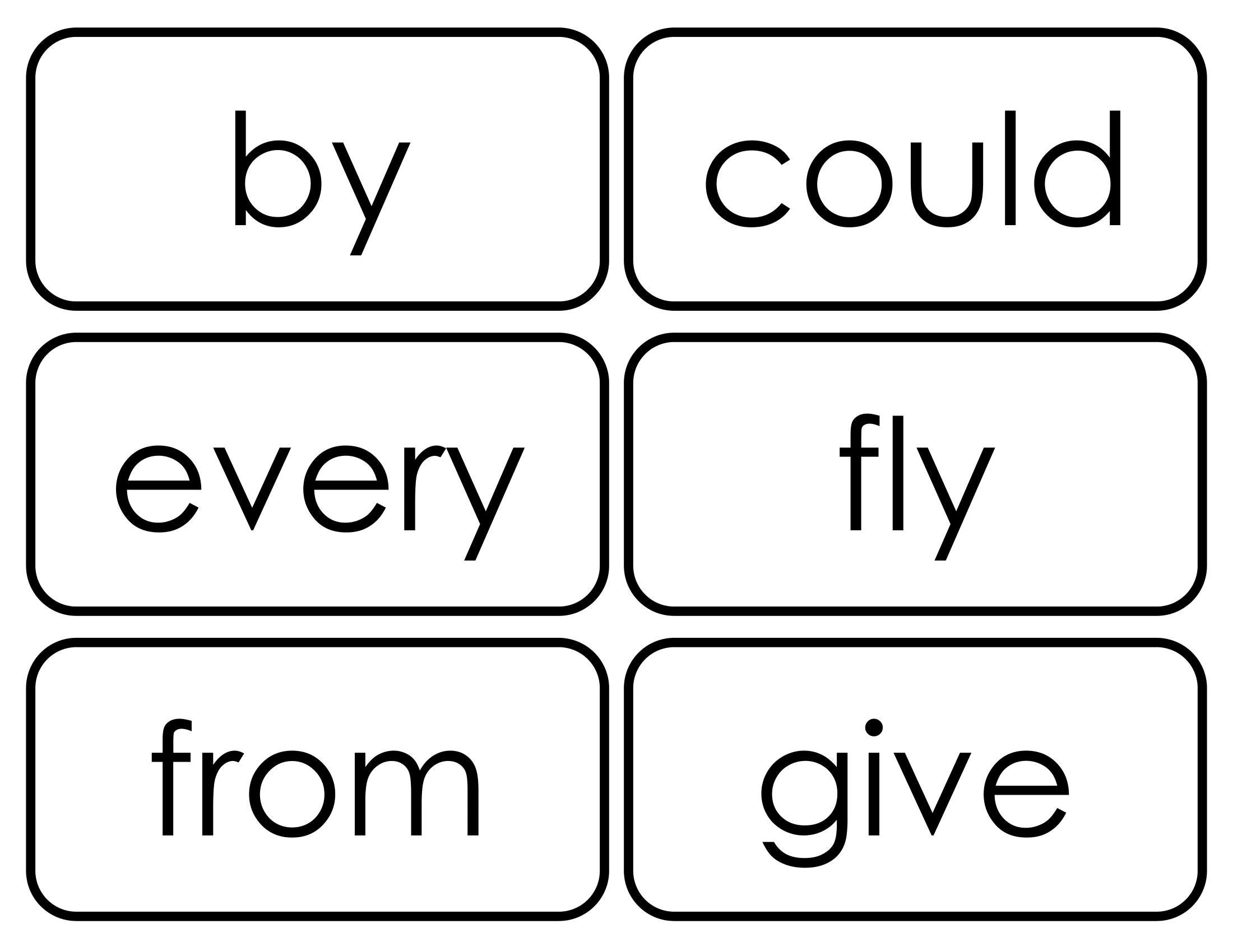 Printable Dolch First Grade Sight Words Flashcards 41 Cards, Child ...