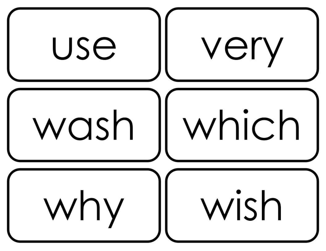 Dolch Second Grade Sight Words Flashcards 46 Cards, Child-friendly ...