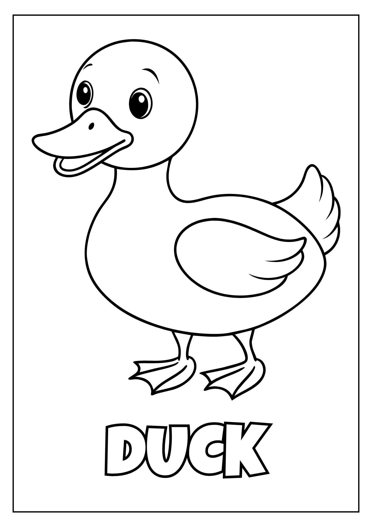 40 Cute Animals Printable Coloring Pages for Kids, Toddlers ...