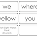Printable Dolch Pre-kindergarten Sight Words Flashcards 40 Cards, Child ...