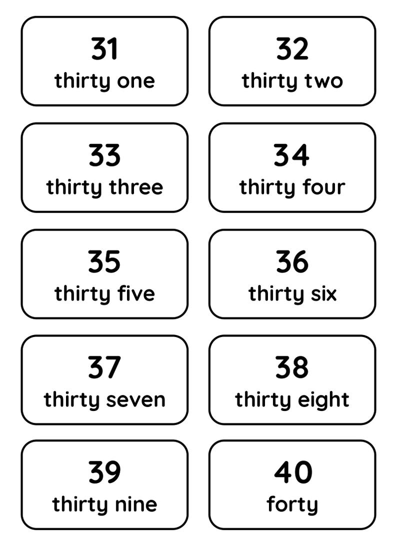 Numbers 1 - 100, Number Words Flash Cards, Printable Worksheet ...
