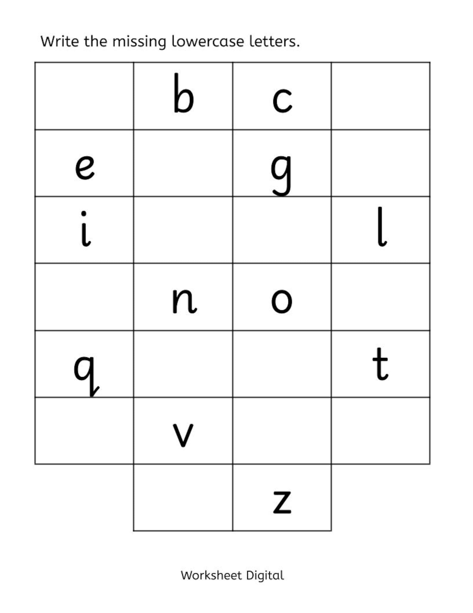 Kindergarten Worksheet, Alphabet Printable Worksheets, Preschool ...