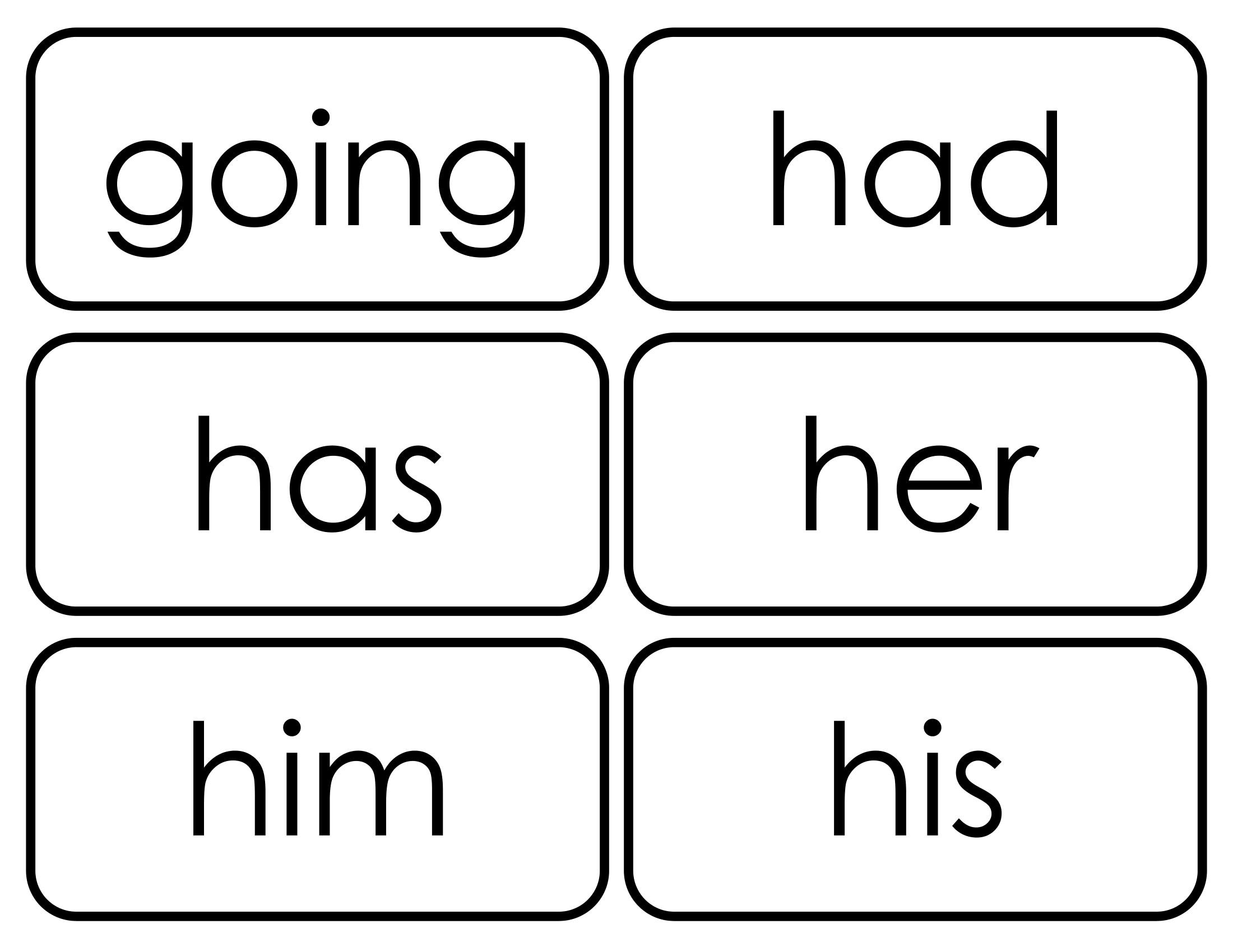 Printable Dolch First Grade Sight Words Flashcards 41 Cards, Child ...