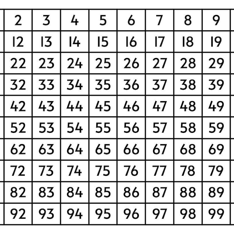 100 Square Raffle Board - Etsy Australia