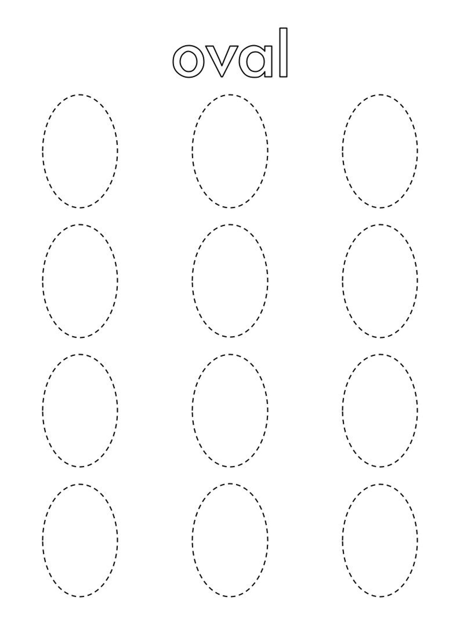 Shape Tracing Worksheet: Montessori Learning Activity (PDF) - Etsy