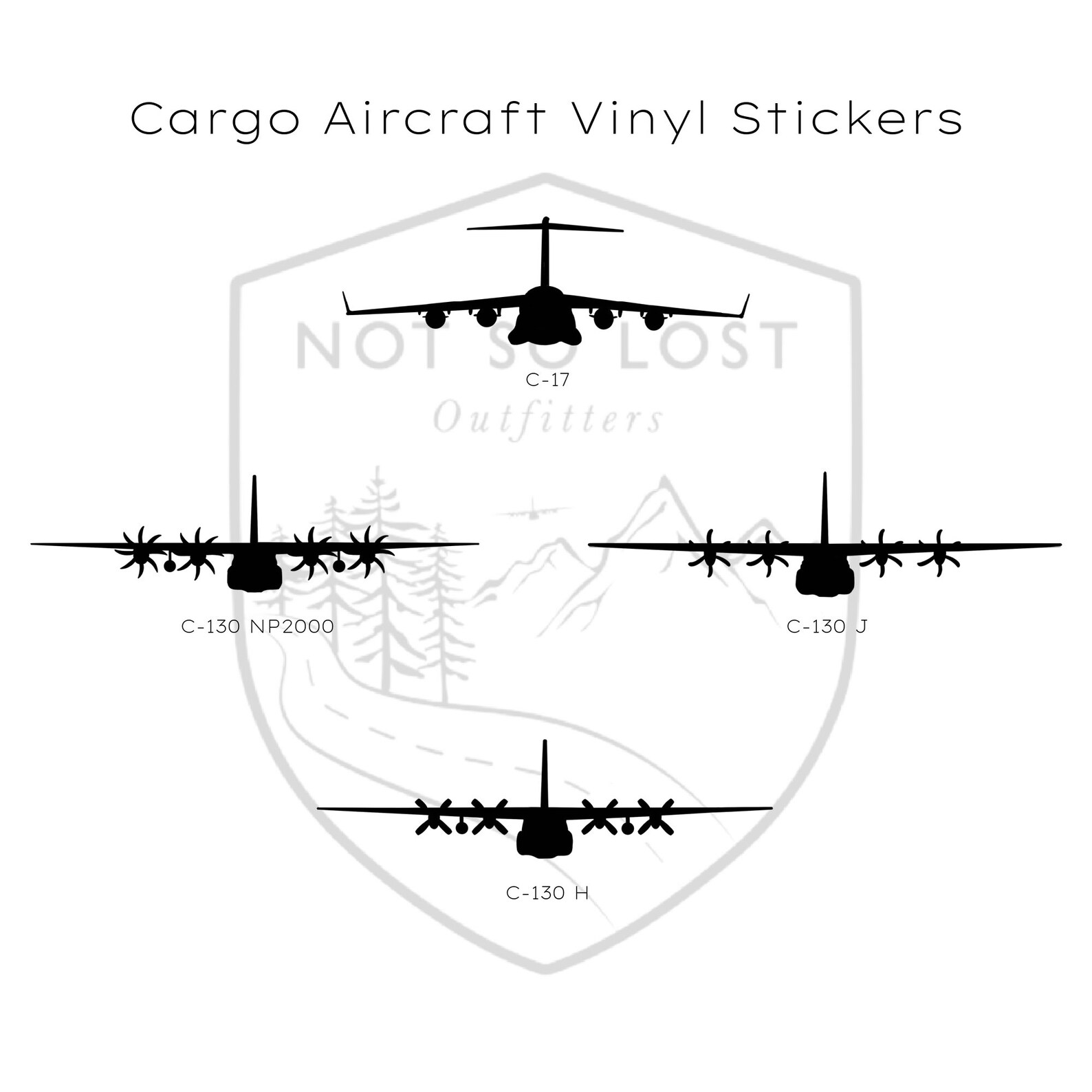 Airplane Stickers Cargo Aircraft Sticker for Military - Etsy