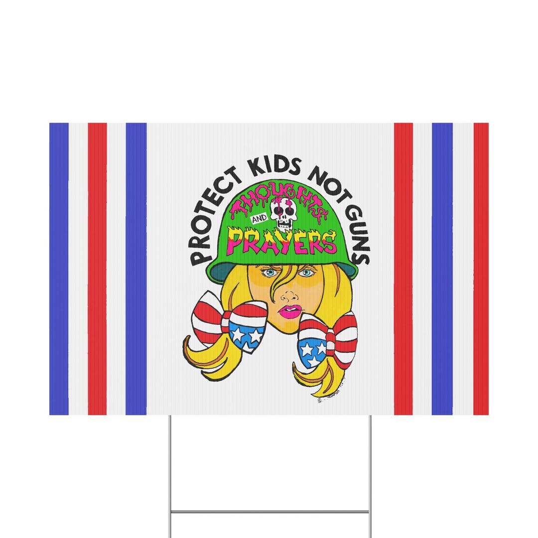 Gun Control Yard Sign,prevent School Shootings, Anti Gun Road Sign ...