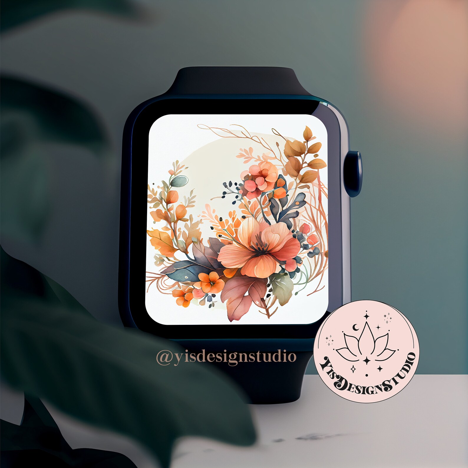 Boho Flowers Watch Wallpaper Watch Background Apple Watch - Etsy