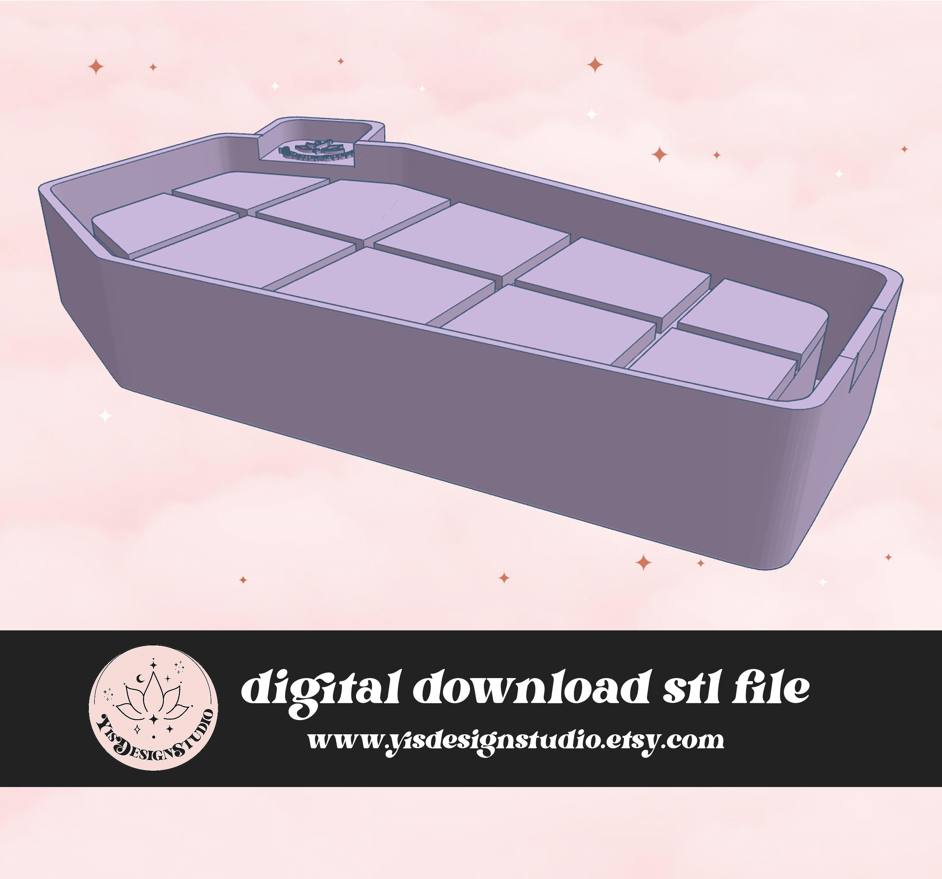 Coffin Snap Bar Mold STL File: 3D Printable Soap & Wax Melt Housing ...
