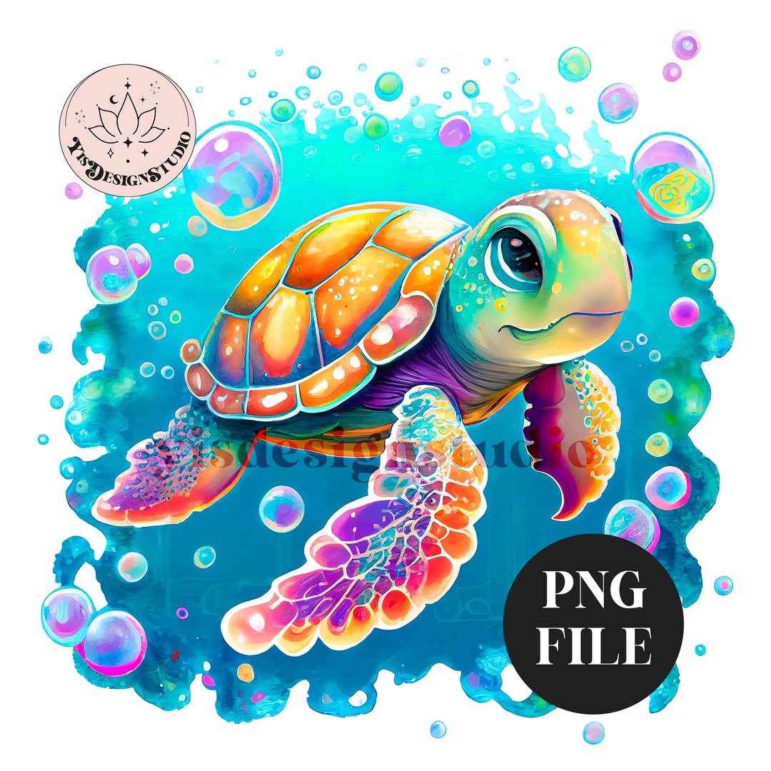 Sea Turtle, Cute Sea Turtle PNG, Ocean Animals Sea Turtle Clipart ...