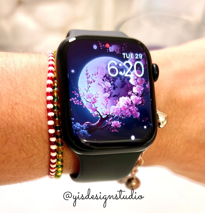 Cherry Blossom Apple Watch Wallpaper: Floral Watch Face (digital ...
