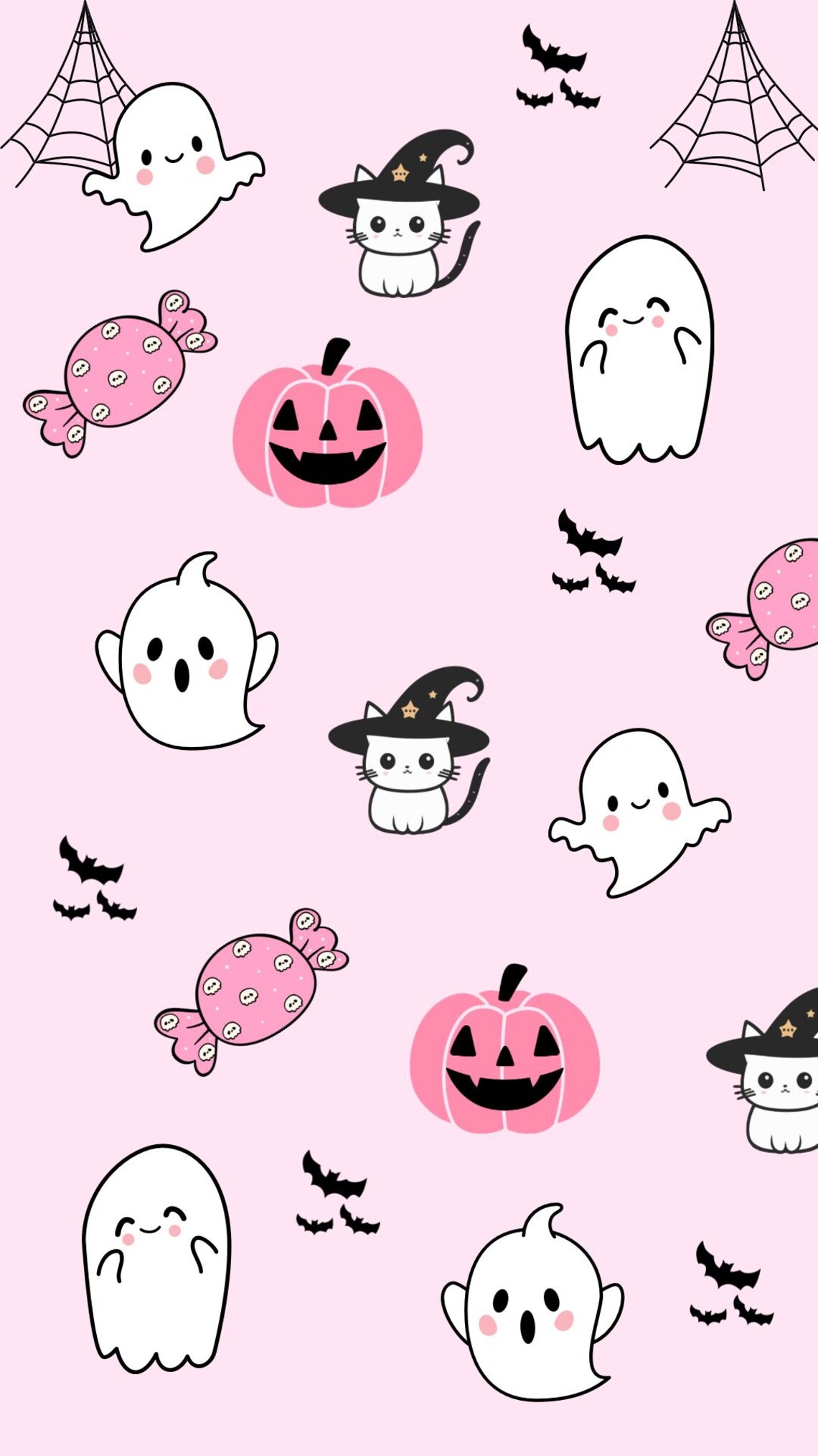Pink Halloween Wallpaper - Etsy