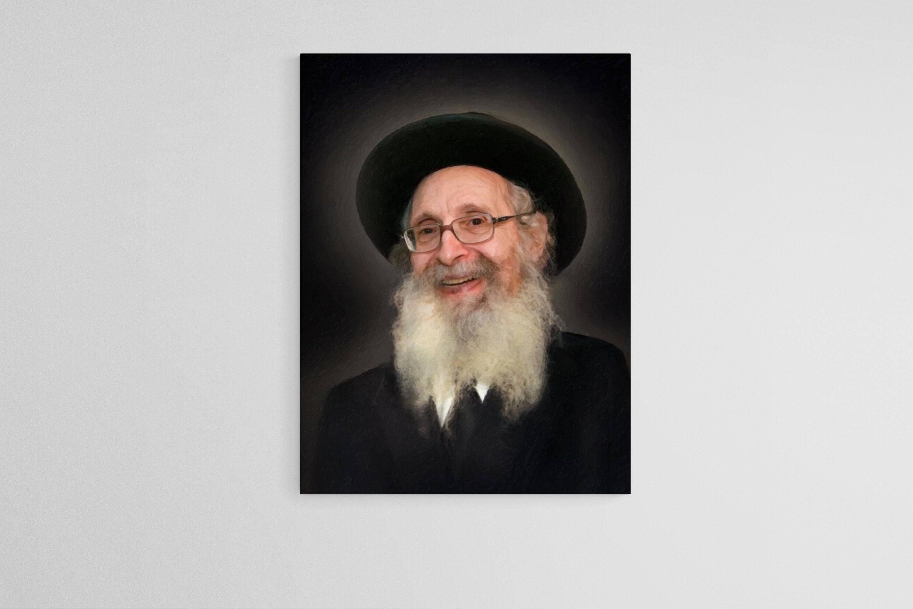 Rav Nosson Tzvi Finkel Portrait Canvas Print - Oil Painting Replica ...