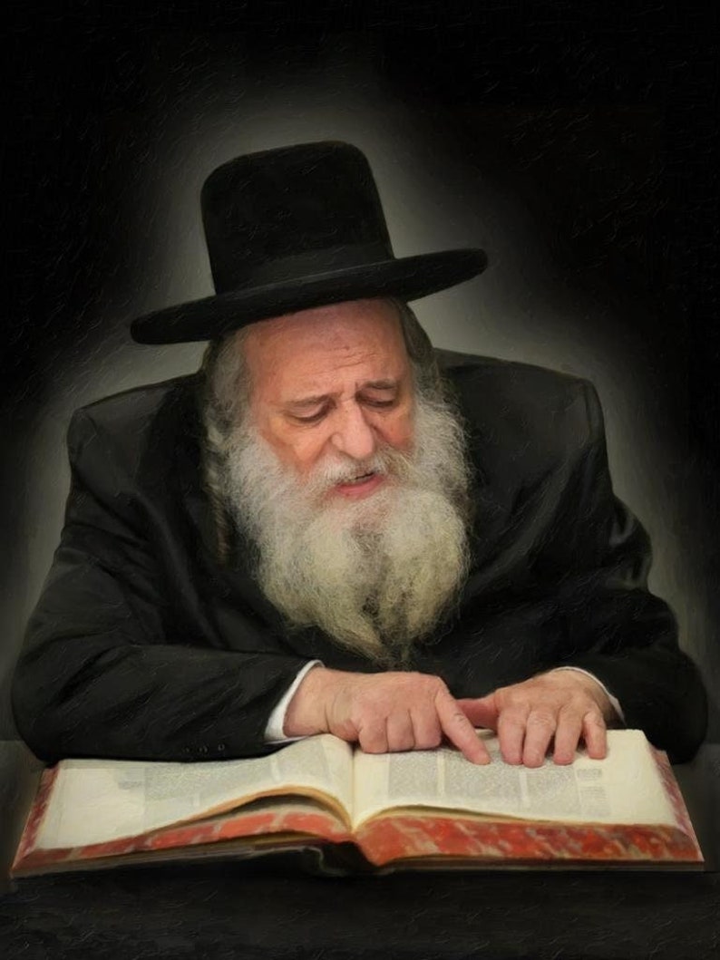 Rav Shaul Alter Portrait Canvas Print Oil Painting Replica Printed on ...