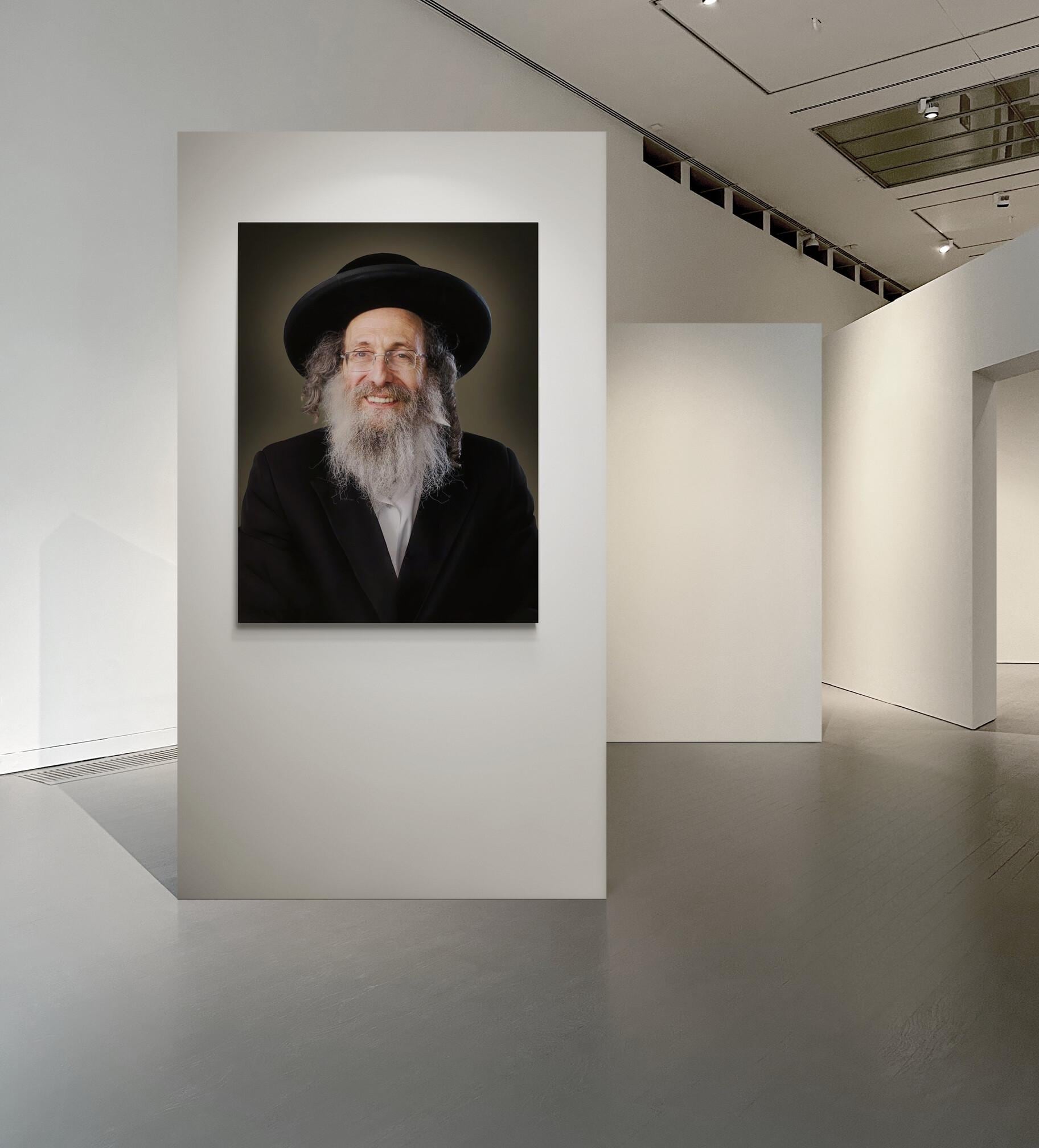 Elegant Portrait of Rav Elimelech Biderman With Realistic Painting ...