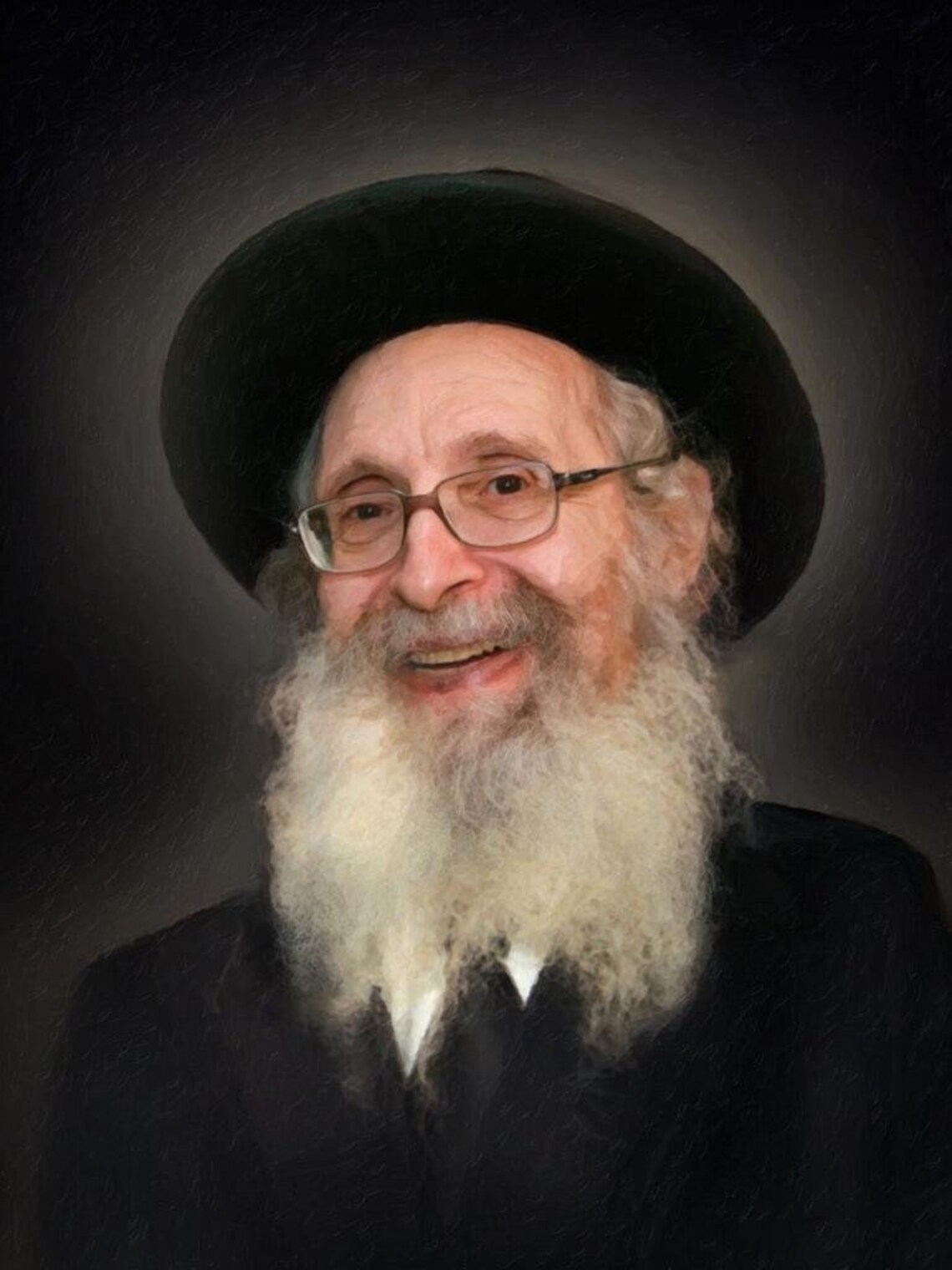 Rav Nosson Tzvi Finkel Portrait Canvas Print - Oil Painting Replica ...